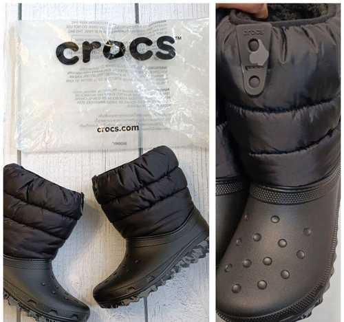 Crocs сапоги j6 38-39 зимние крокс сапоги