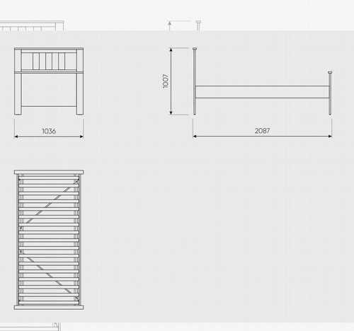 Кровать IKEA сага одинарная 90х200 серая/ясень