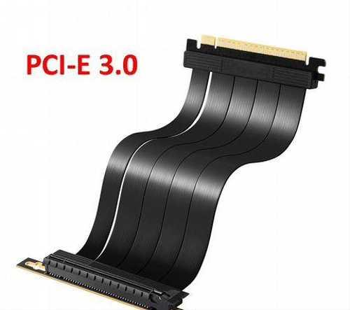 Райзер pcie 3.0 x16 x16 на шлейфе 15 20 30 40 см