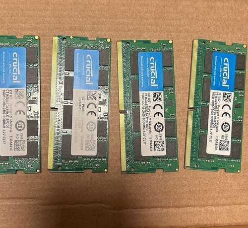 Озу crucial ct16g4sfd824a ddr4 - 16гб