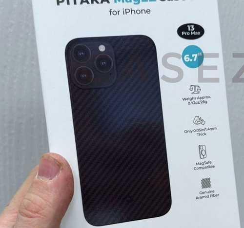 Новый Чехол Pitaka на iPhone 13 pro max Черный