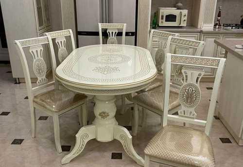 Стол «Лапка» / Кухонный стол и стулья