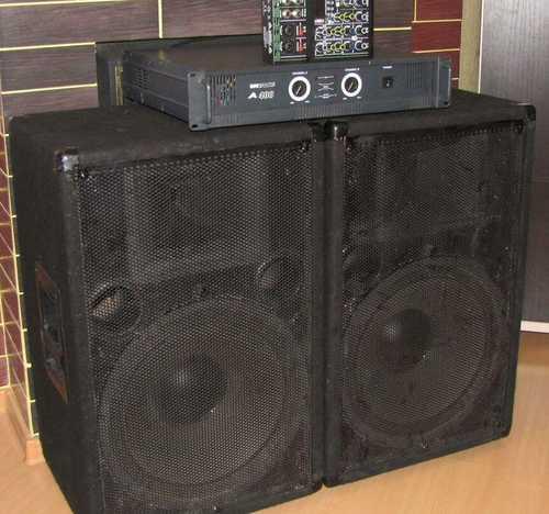 Колонки Soundking 400 400Вт Pro-115 Усилок Микшер