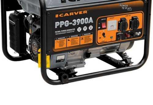 Генератор бензиновый 3,2 кВт Carver PPG-3900A new