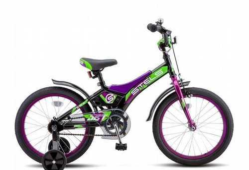 Велосипед stels 18 Джет Чёрный/фиолетовый