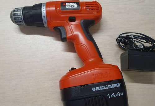 Аккумуляторная дрель black&decker