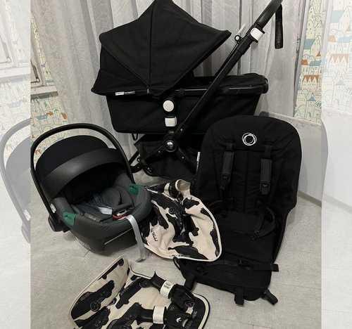 Коляска bugaboo cameleon 3plus 3в1 total black