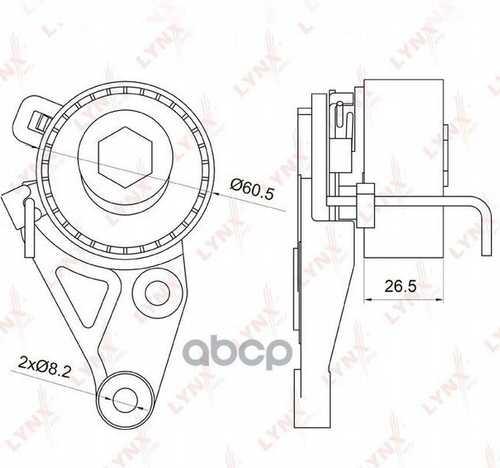 Ролик натяжной ремня грм ford Focus I-II 1.4-1.6