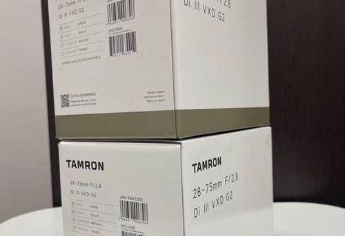 Tamron 28-75mm F/2.8 Di III VXD G2 (Новый)