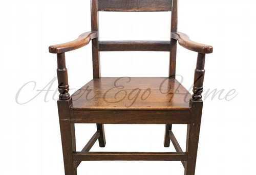 Антикварное кресло из массива дуба 1880-Х гг