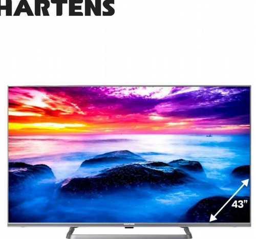 Новый телевизор Hartens 43 дюйма SMART tv