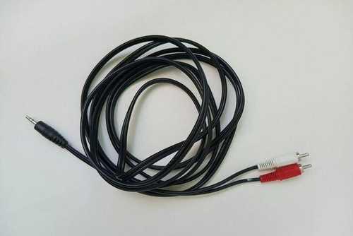 Аудио кабель AUX/тюльпан, 3м