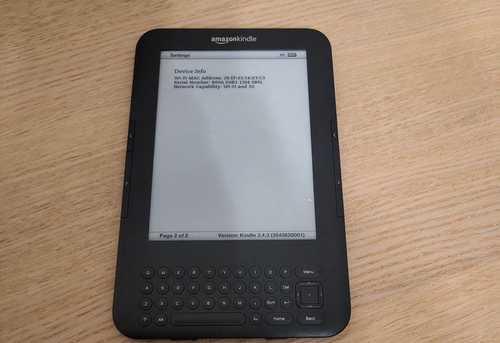 Электронная книга Amazon kindle 3 keyboard