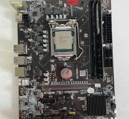 Мат.плата B250 BTC + процессор Pentium G4650+ озу