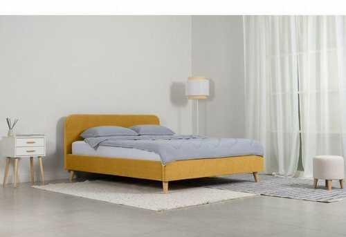 Кровать Лайтси 140 Velvet Yellow