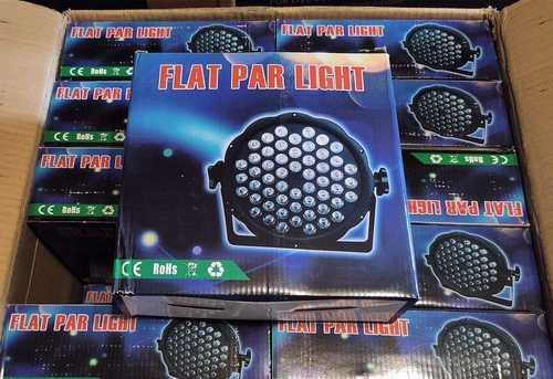 Сценический прожектор LED Flat Par 54x3W rgbw