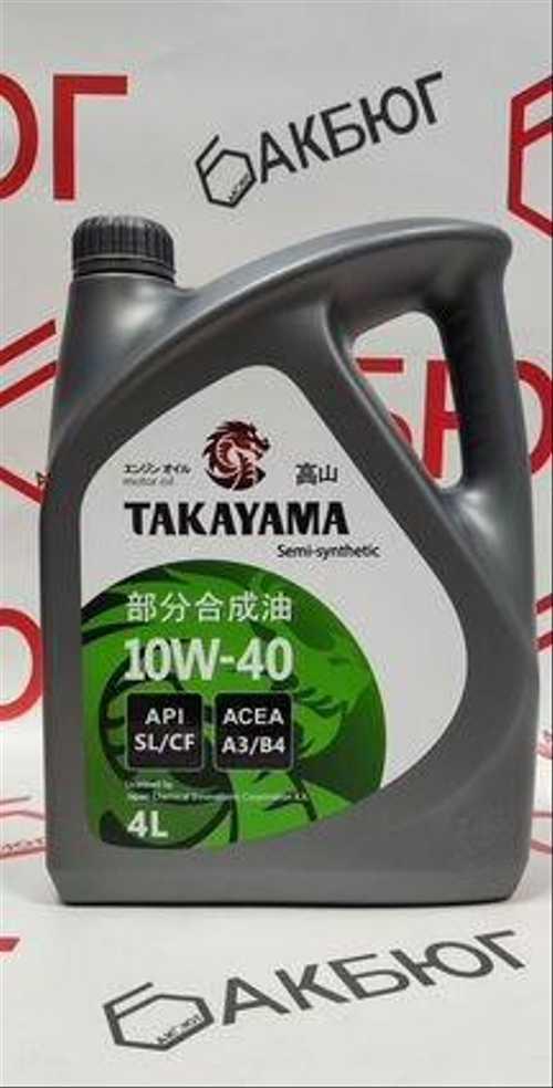 Моторное масло takayama SAE 10W-40 API SL/CF