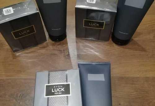 Духи avon luck мужские for him набор люк