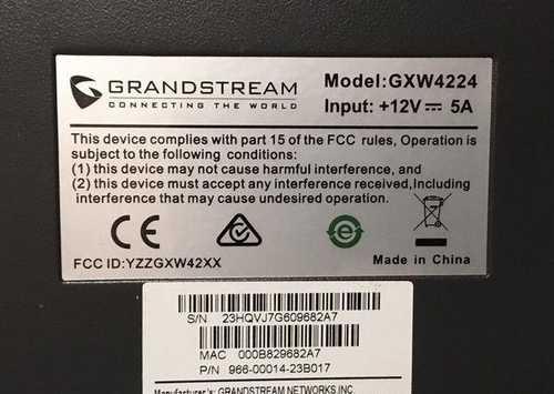 Voip шлюз Grandstream GXW4224