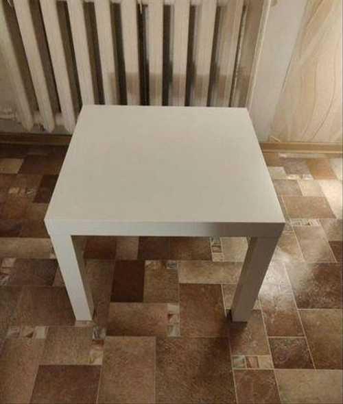Лакк Придиванный столик, белый, 55x55 см