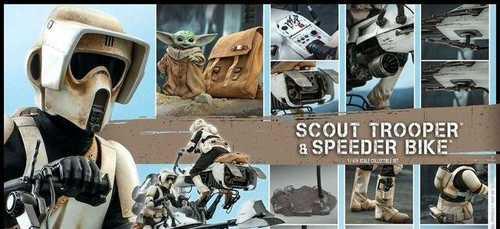 HOT toys TMS 16 и 17 scout trooper & speeder bike