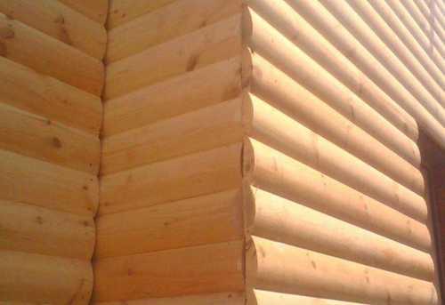 Блок-хаус имитация бревна деревянная сосна