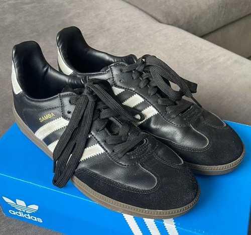 Кеды adidas samba черные