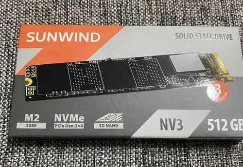 SSD SunWind NV3 512гб M.2 PCIe 3.0 x4, NVMe