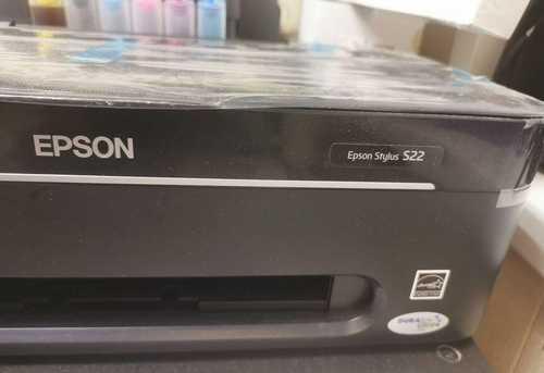 Новый принтер Epson s22