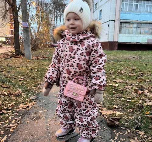 Зимний комбинезон для девочки 104 110