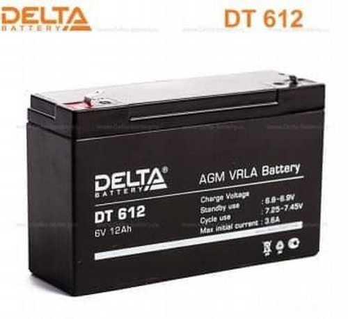 Аккумуляторная батарея Delta DT 612 (6V / 12Ah)