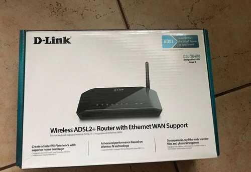 Новый роутер adsl модем D-Link DSL-2640U annex B