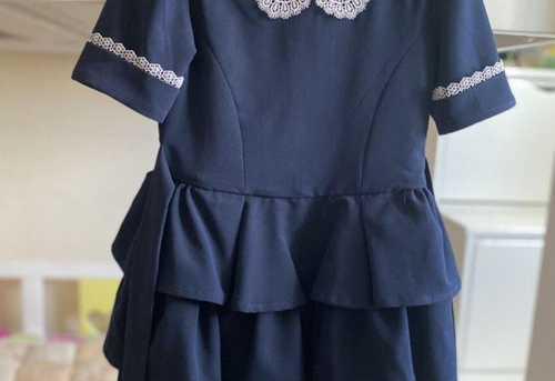 Платье школьное синее Alisia fiori 116-122