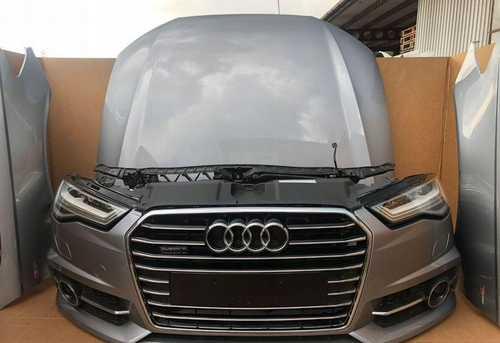 Ноускат Бампер Капот Audi A6 C7 4G lift sline LY1P