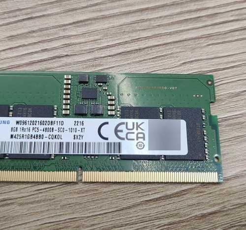 Оперативная память Samsung sodim DDR5 8gb