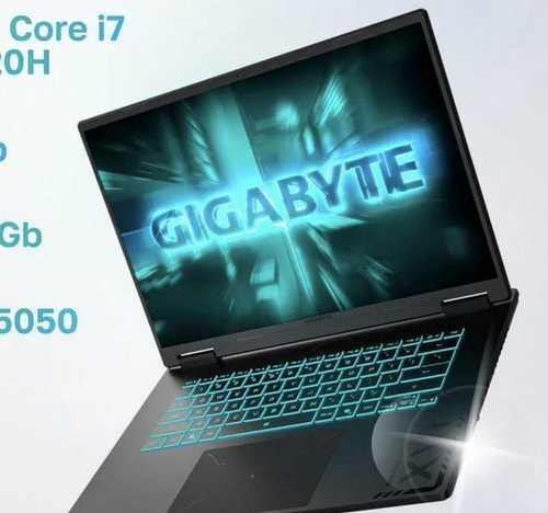 16" GIGABYTE GAMING A16 GA6H, Core i7, RAM 16ГБ, 1024 ГБ, GeForce RTX 5050 8 ГБ