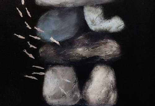 Картина маслом на холсте "Морские камушки"