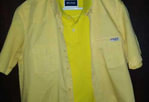 Поло + Рубашка (летняя желтая двойка)