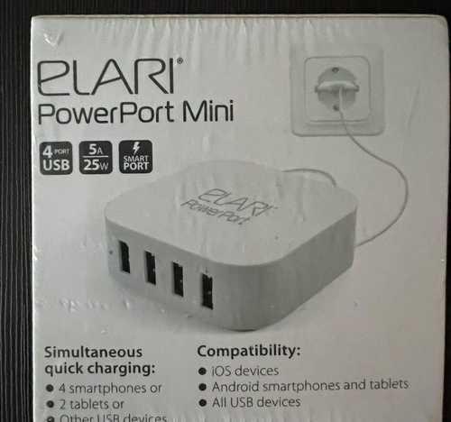 Зарядное устройство elari powerport mini EL390