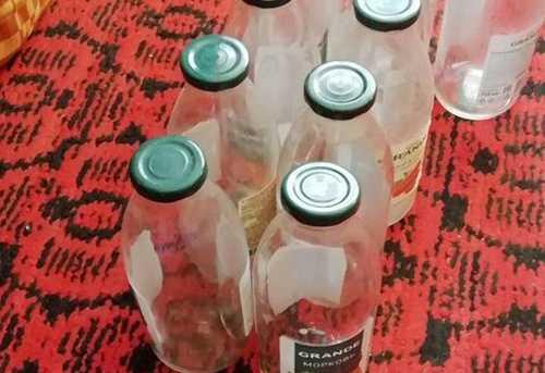 Стеклянные бутылки от сока