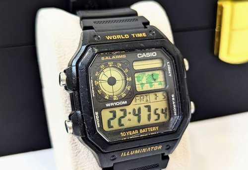 Оригинальные винтажные часы Casio World Time