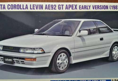 Hasegawa Сборная модель toyota corolla levin AE92