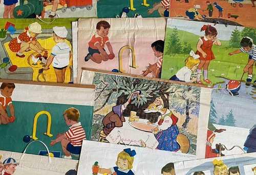 Плакаты Наглядное пособие СССР для детей