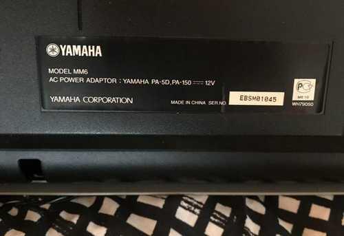 Синтезатор yamaha мм6