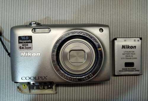 Компактный фотоаппарат Nikon Coolpix S2700