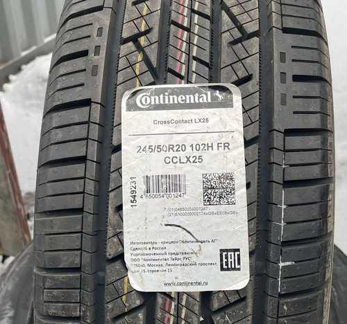 Continental CrossContact LX25 245/50 R20 102H