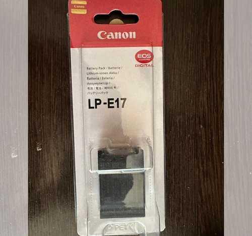 Аккумулятор canon Lp e17