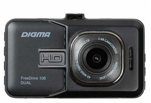 Видеорегистратор Digma FreeDrive 108 dual, черный