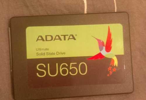 Внешний ssd накопитель adata su650 на 480 gb