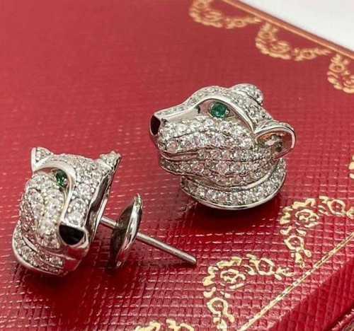 Серьги Cartier Panthere de Cartier белое золото 0.0027 мм